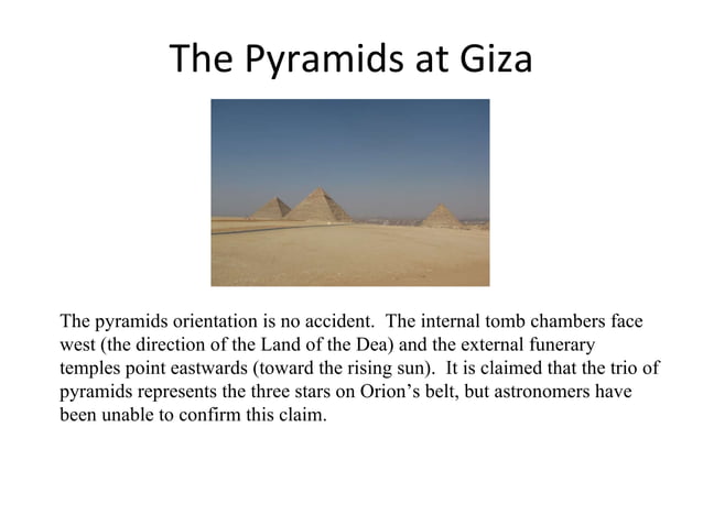 The Pyramids | PPT | Geography | Science