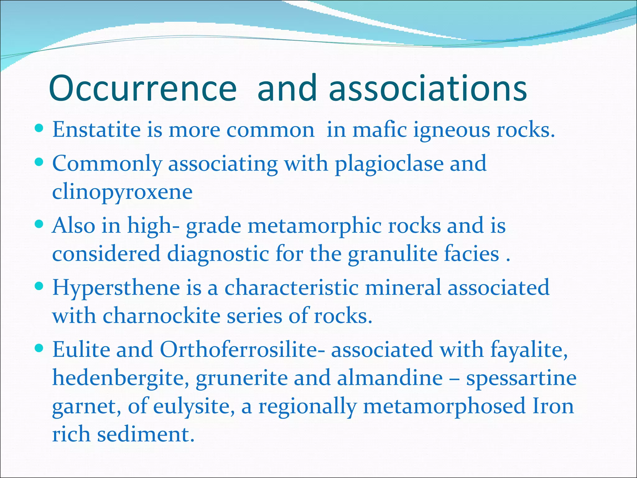 The pyroxene group of minerals03 | PPT