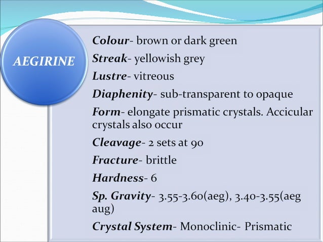 The pyroxene group of minerals03 | PPT | Geology | Science