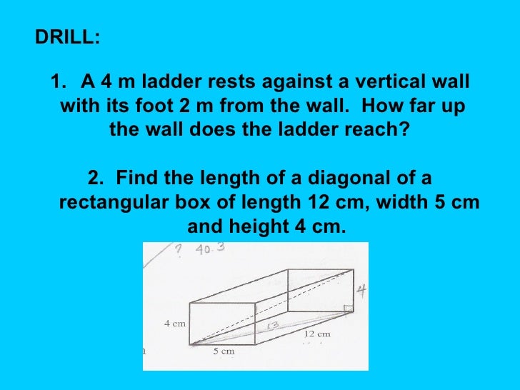 The pythagoras theorem