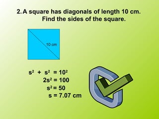 Pythagoras theorem power point THE PYTHAGORAS tHEOREMentation | PPT