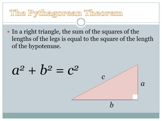 The Pythagorean Theorem | PPTX | Physics | Science