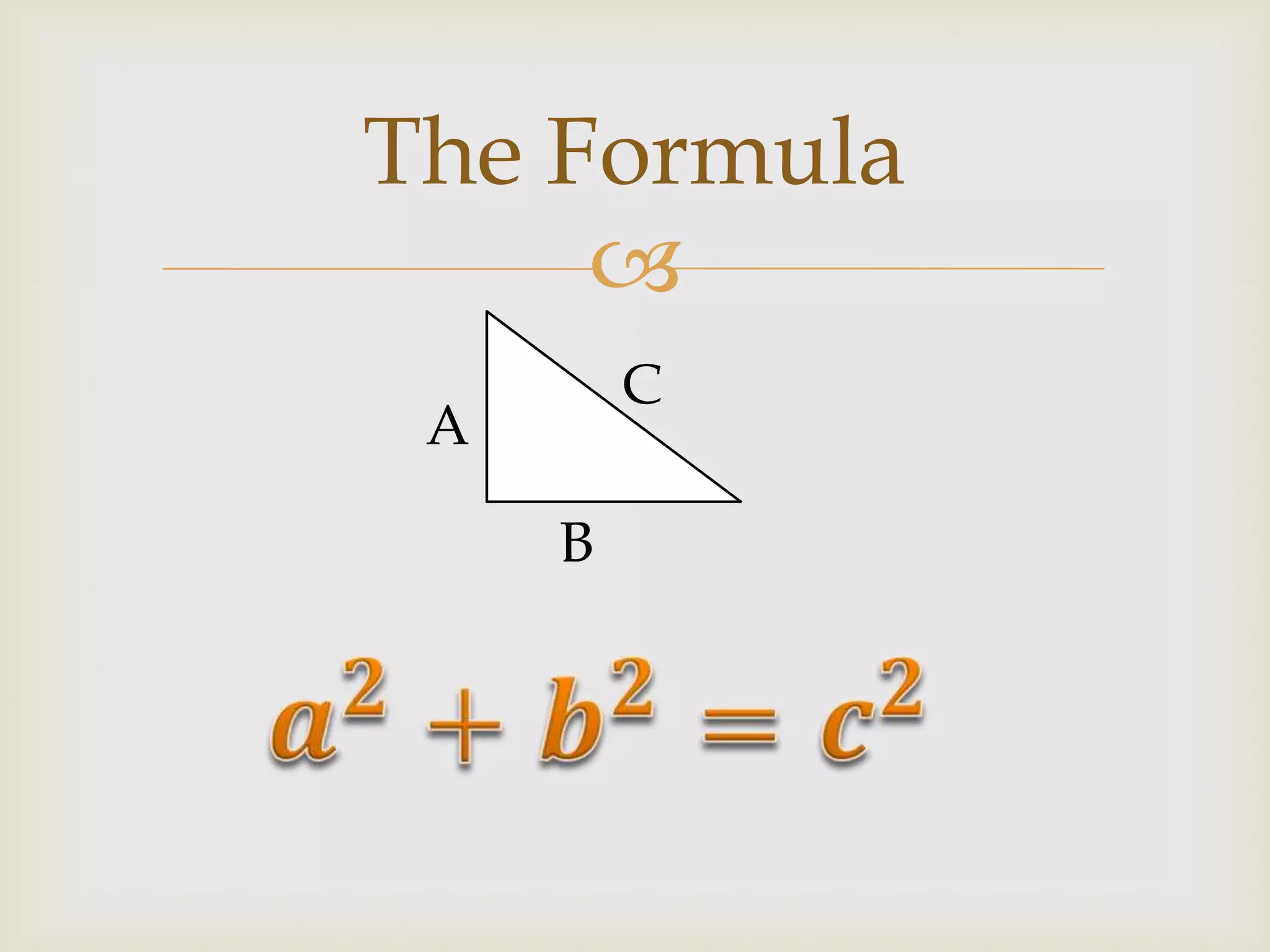 The pythagorean theorem | PPT