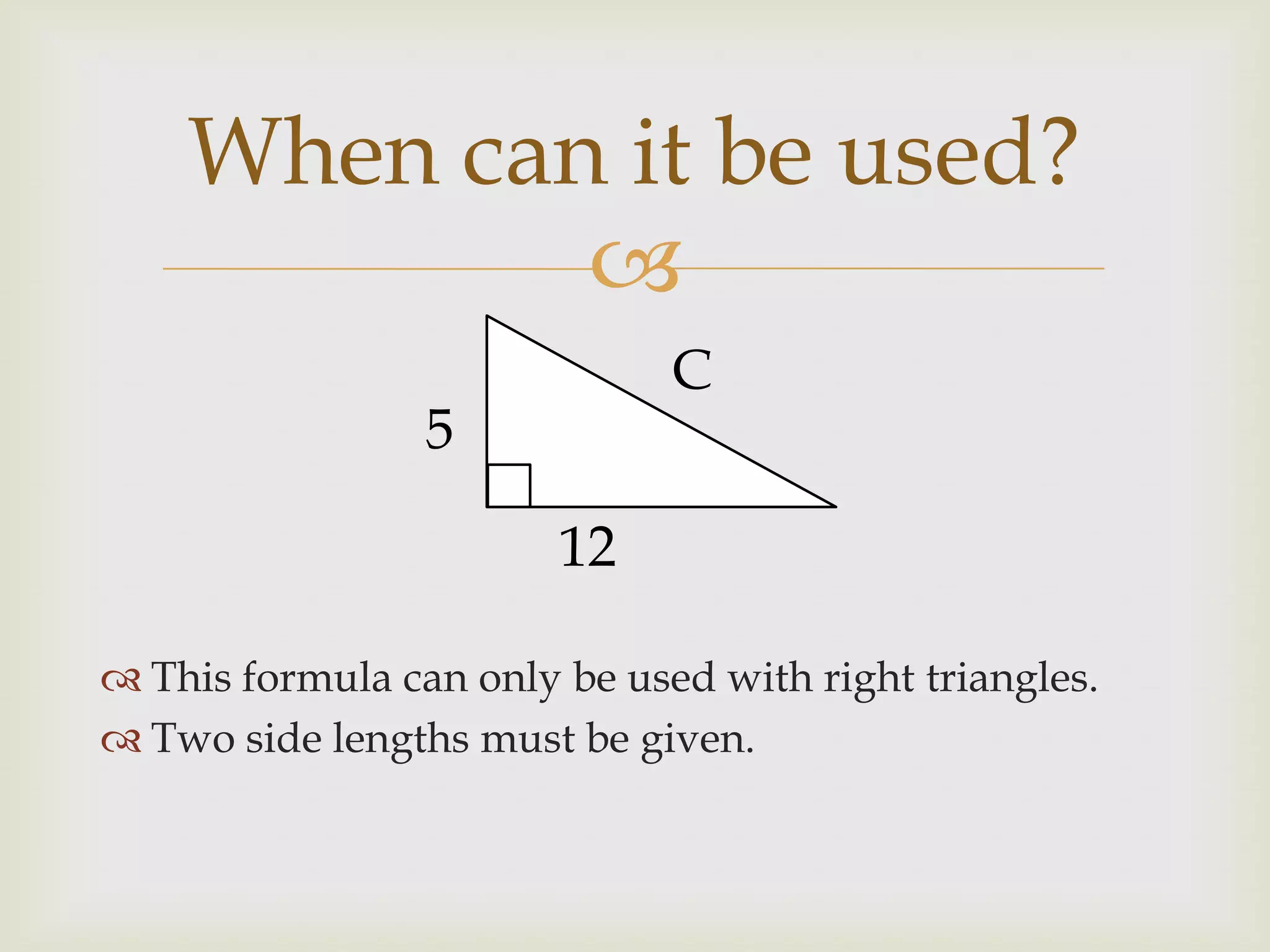 The pythagorean theorem | PPT