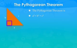 The pythagorean theorem | PPTX
