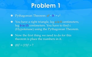 The pythagorean theorem | PPTX
