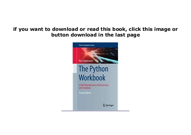 Read Epub Library The Python Workbook A Brief Introduction Wi…