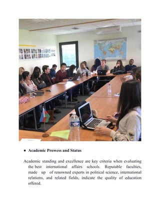 The Qualities Every International Affairs Schools Should Have.ppt