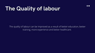 Quality and Quantity of Factors of Production | PDF