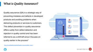 The quality assurance checklist for progressive testing | PPTX