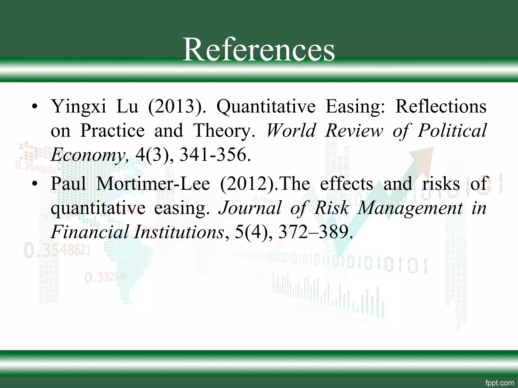 The quantitative easing | PPTX