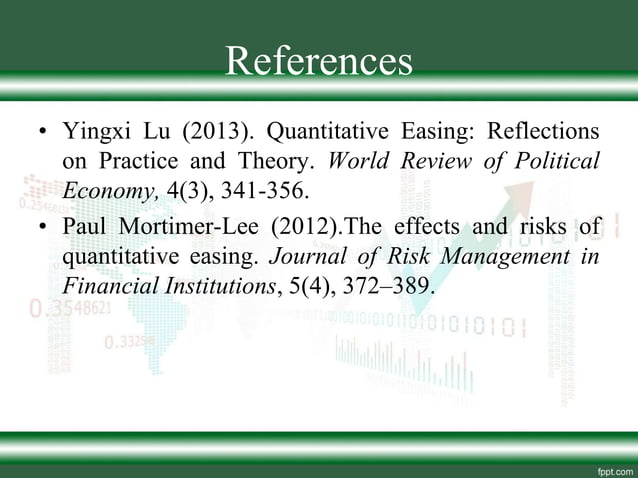 The quantitative easing | PPT