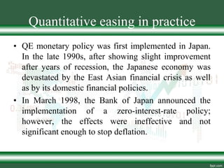 The quantitative easing | PPTX