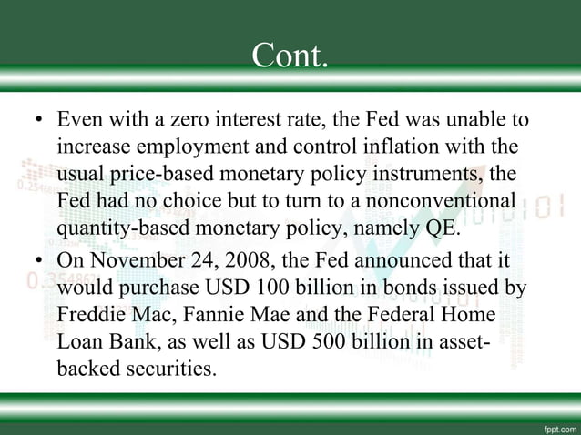 The quantitative easing | PPT
