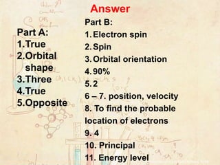 The quantum mechanical model of the atom | PPTX