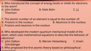 THE QUANTUM MECHANICAL MODEL week 1.pptx