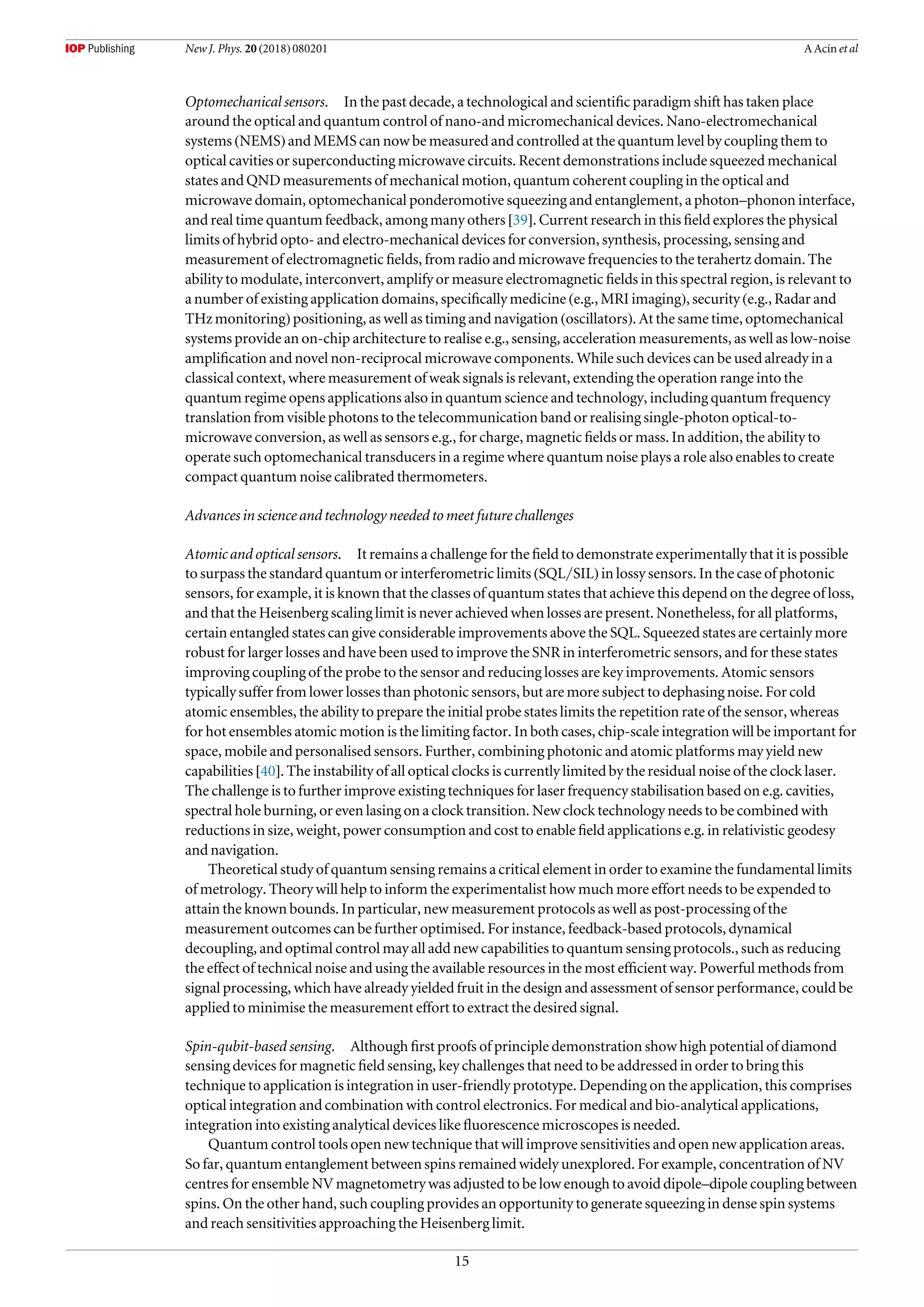 The quantum technologies roadmap | PDF | Physics | Science