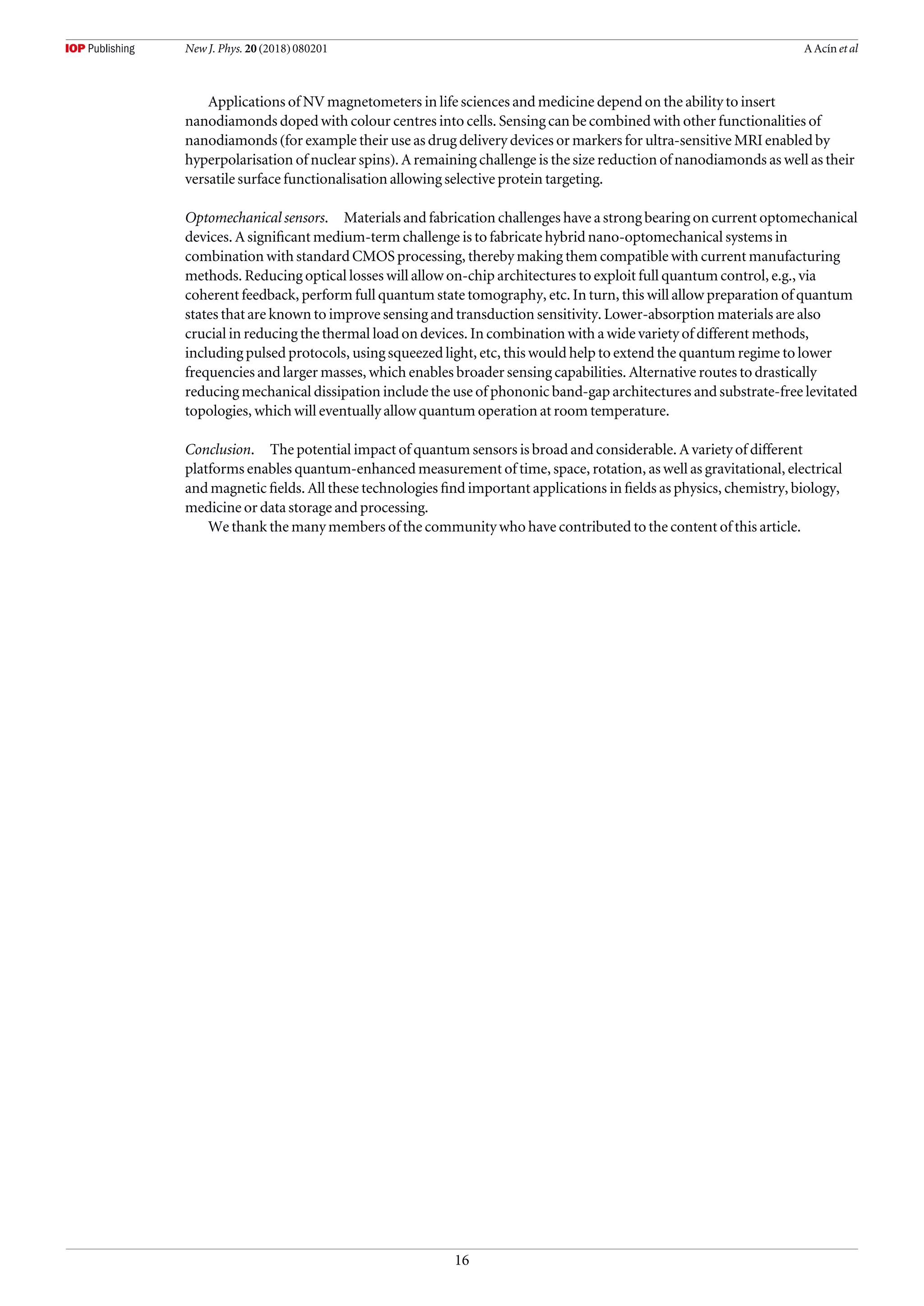 The quantum technologies roadmap | PDF | Physics | Science