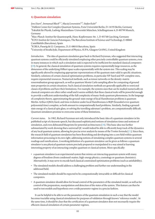 The quantum technologies roadmap | PDF | Physics | Science