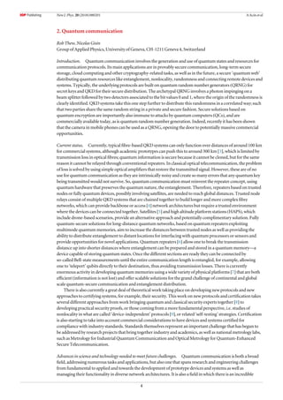 The quantum technologies roadmap | PDF | Physics | Science