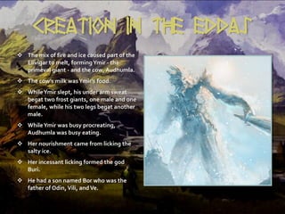 Audhumla Norse Mythology