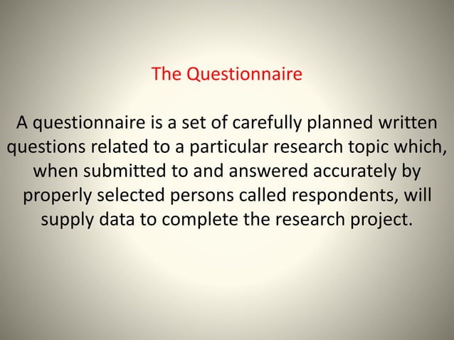 The Questionnaire.pptx