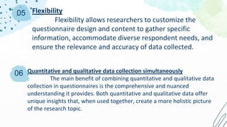 The Questionnaire, Advantages of Questionnaire and Disadvantages of a ...