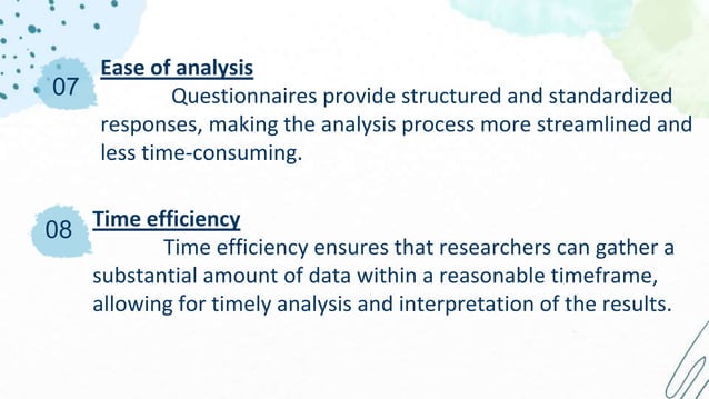 The Questionnaire, Advantages of Questionnaire and Disadvantages of a ...