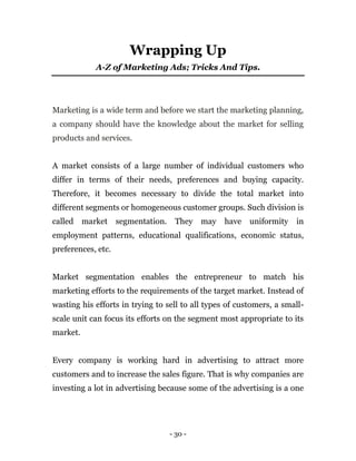 The Quintessential Guide to Marketing Ads | PDF