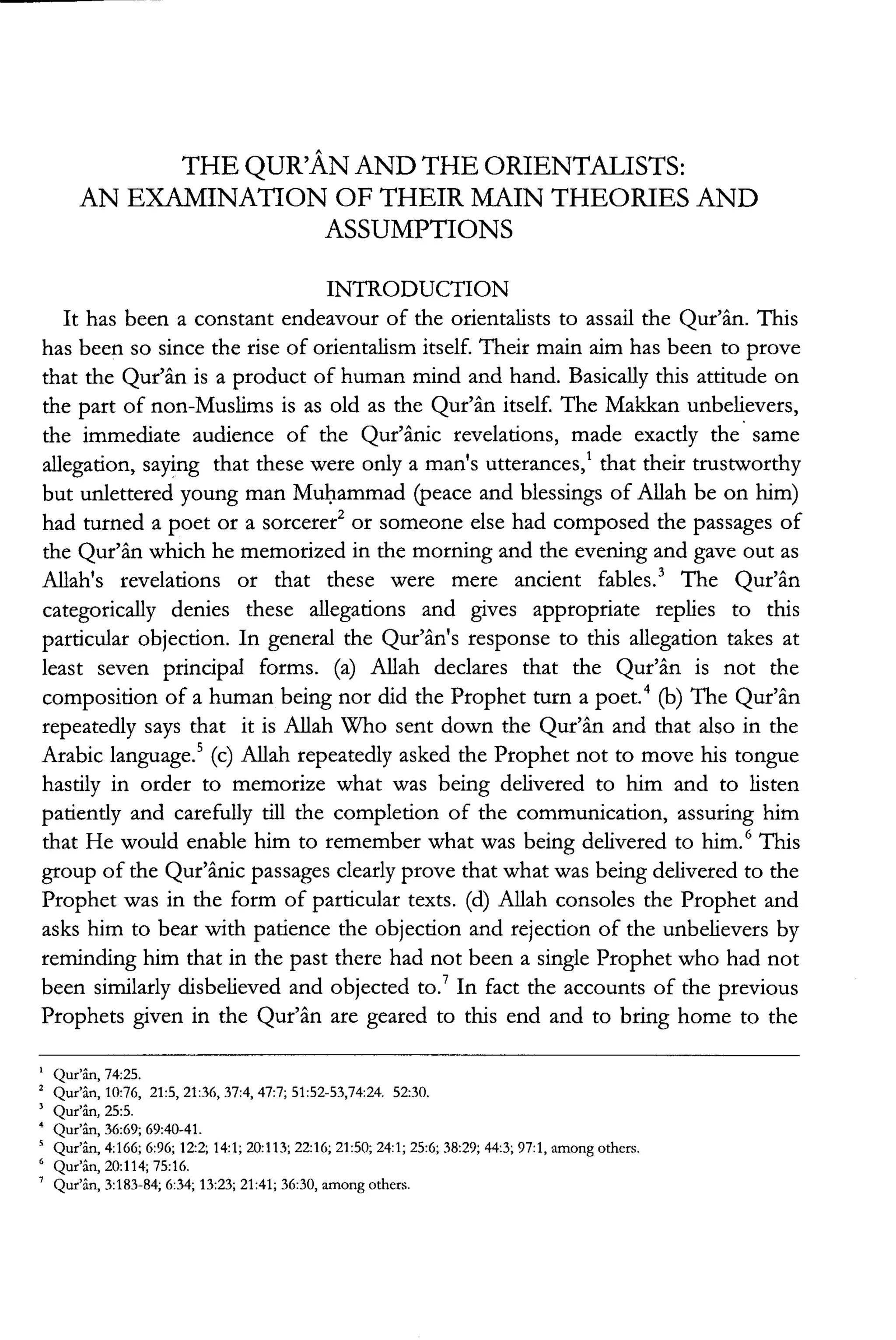 The Quran and the Orientalists by Muhammad Mohar Ali (Ex-professor ...