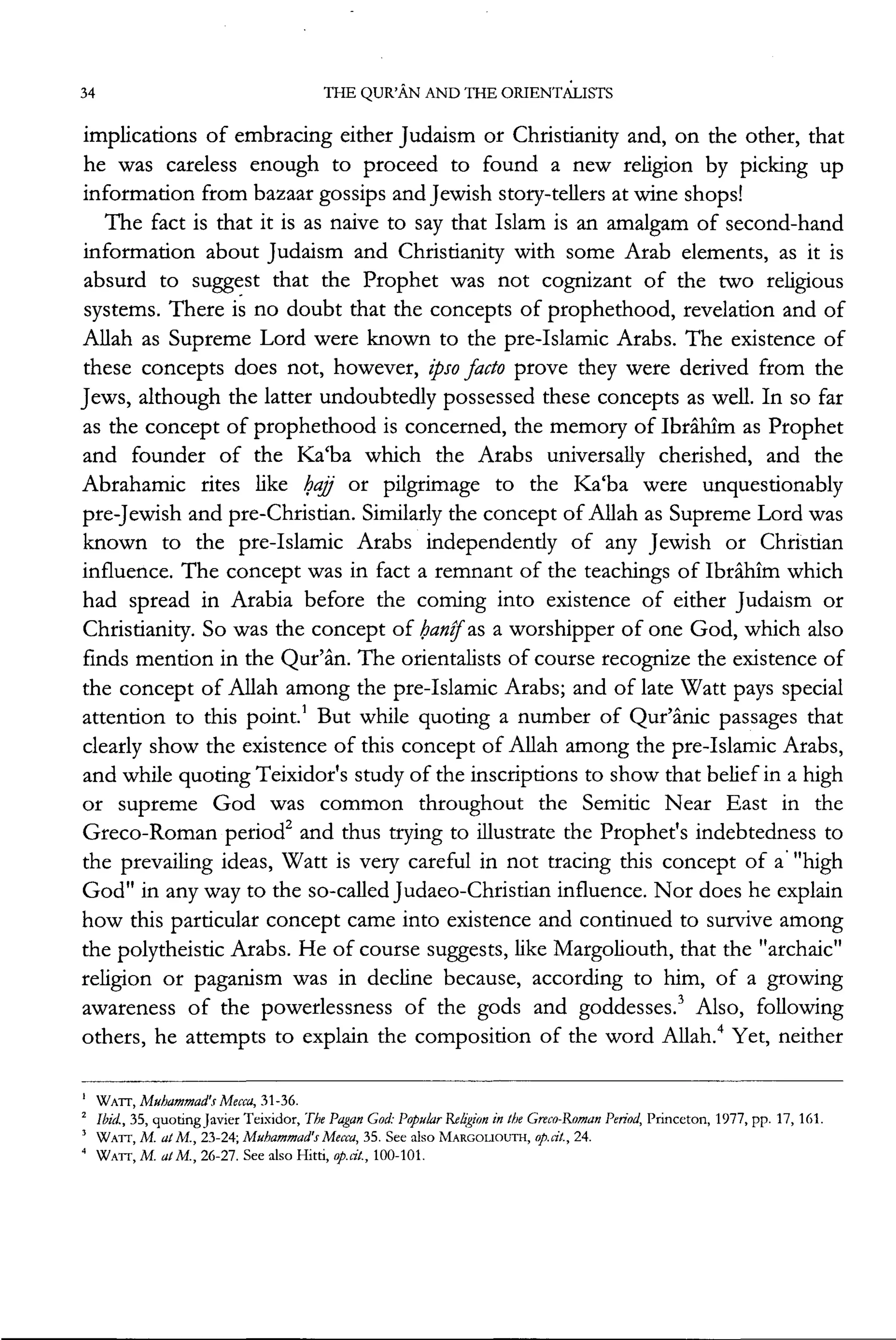 The Quran and the Orientalists by Muhammad Mohar Ali (Ex-professor, University of Madinah ...