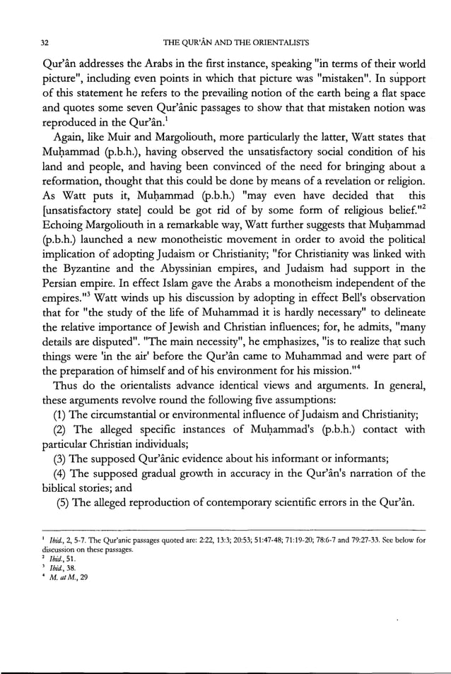 The Quran and the Orientalists by Muhammad Mohar Ali (Ex-professor, University of Madinah ...