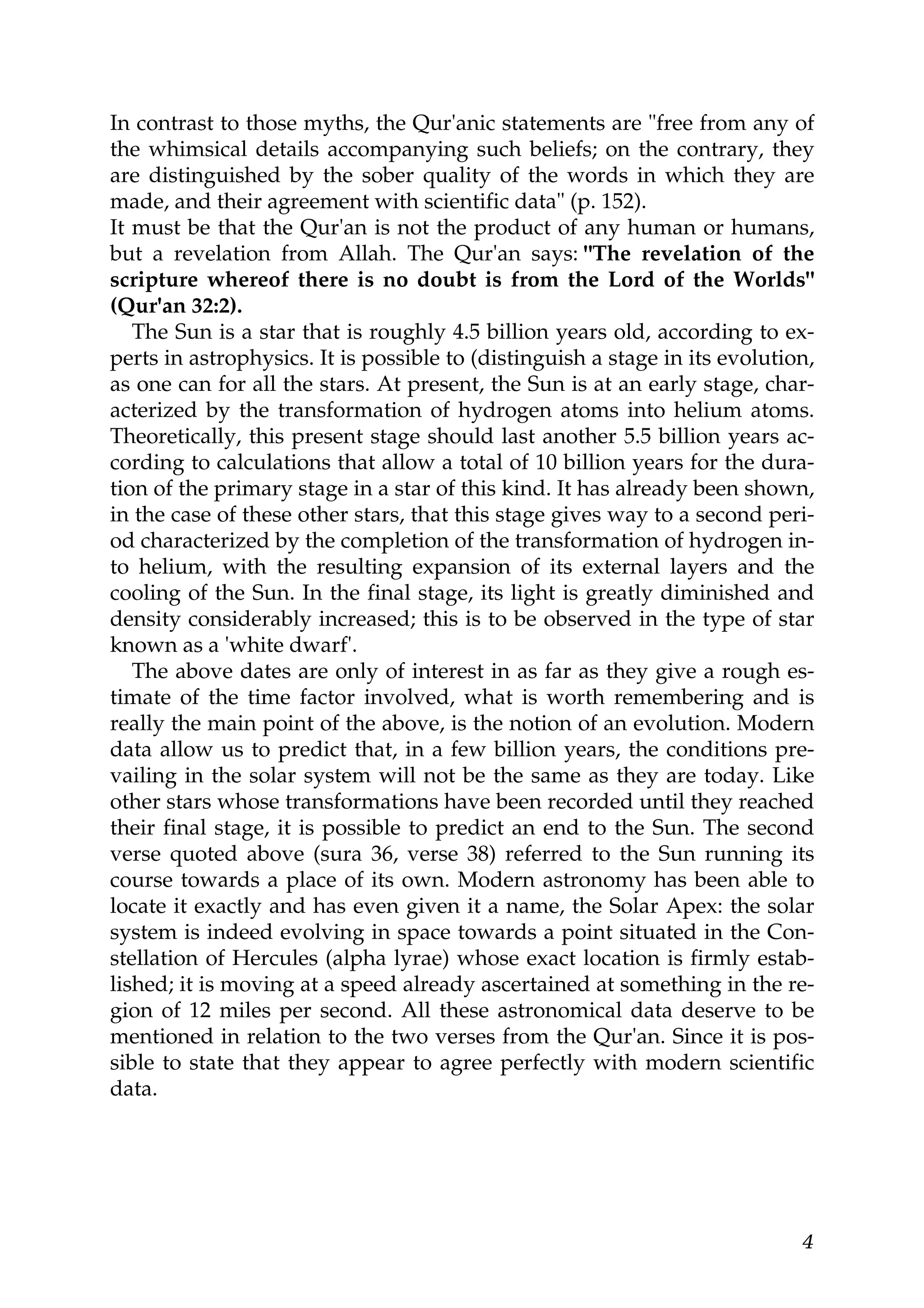The quran on astronomy | PDF