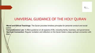All About Basic Quran Teachings Slidepptx | PPTX