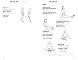 Thera band instruction manual | PPT