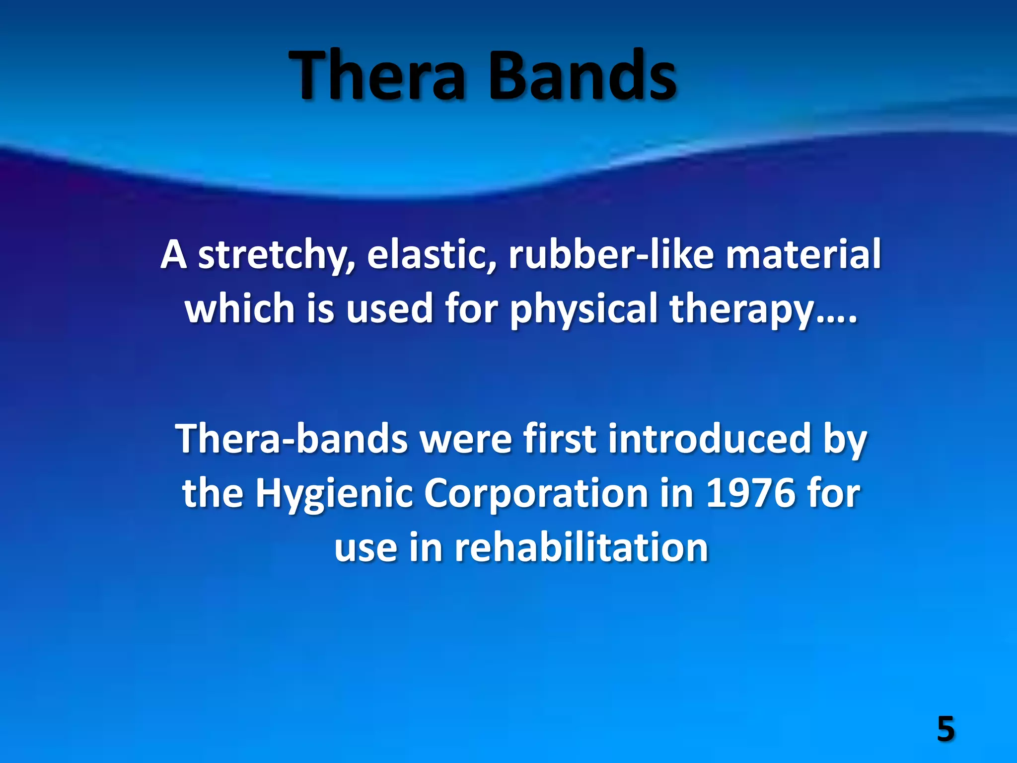 Therabands & springs presentation | PPTX