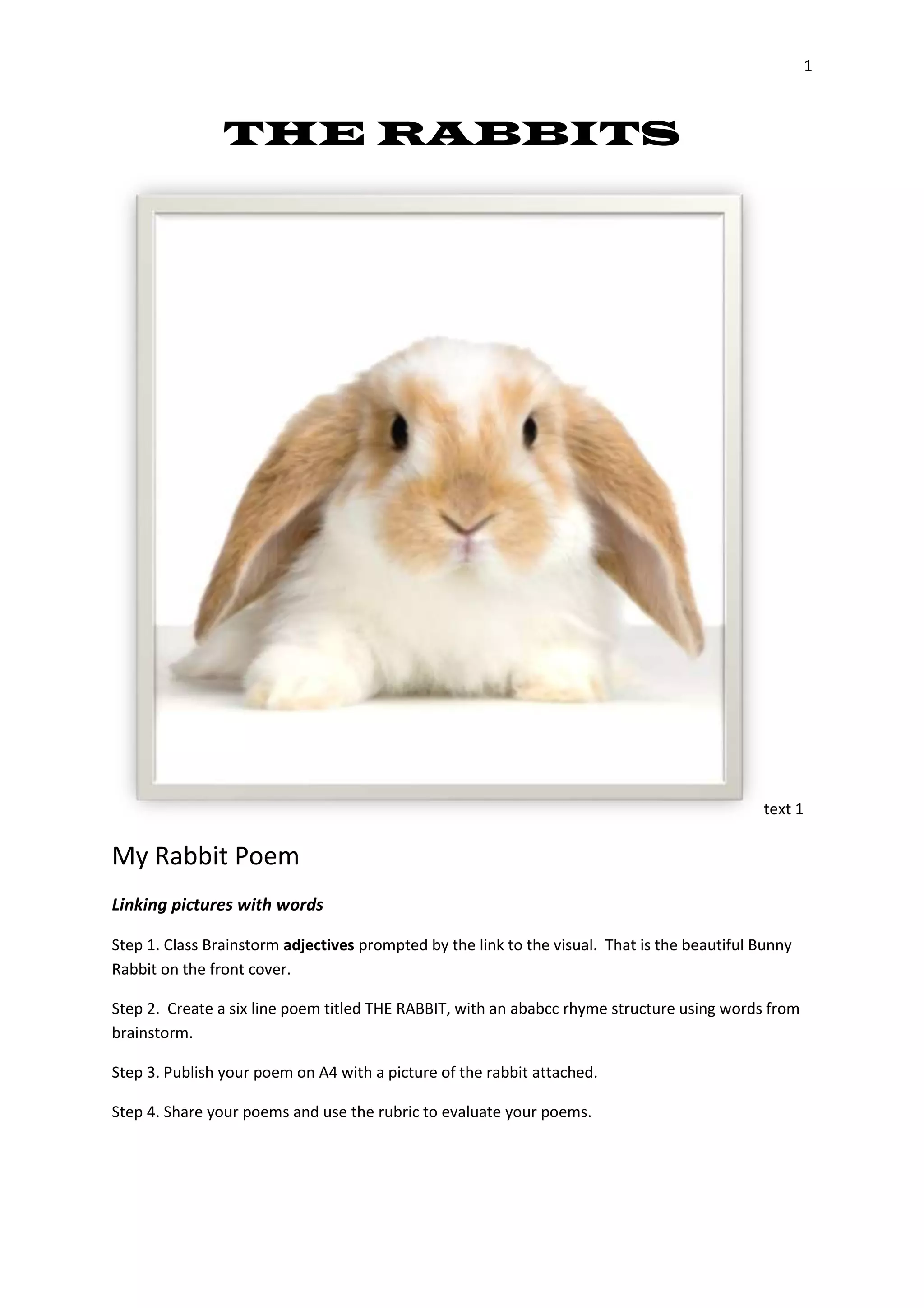 The rabbits slideshare | DOCX | Australia and Oceania Travel | Travel ...
