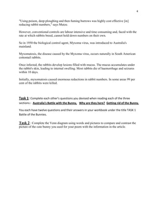 The rabbits slideshare | DOCX | Australia and Oceania Travel | Travel Locations