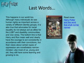 The racial politics of harry potter | PPTX | Debated Sensitive Social ...