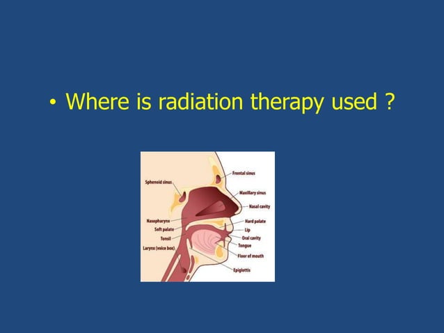 The radiation therapy patient- treatment planning and post treatment ...
