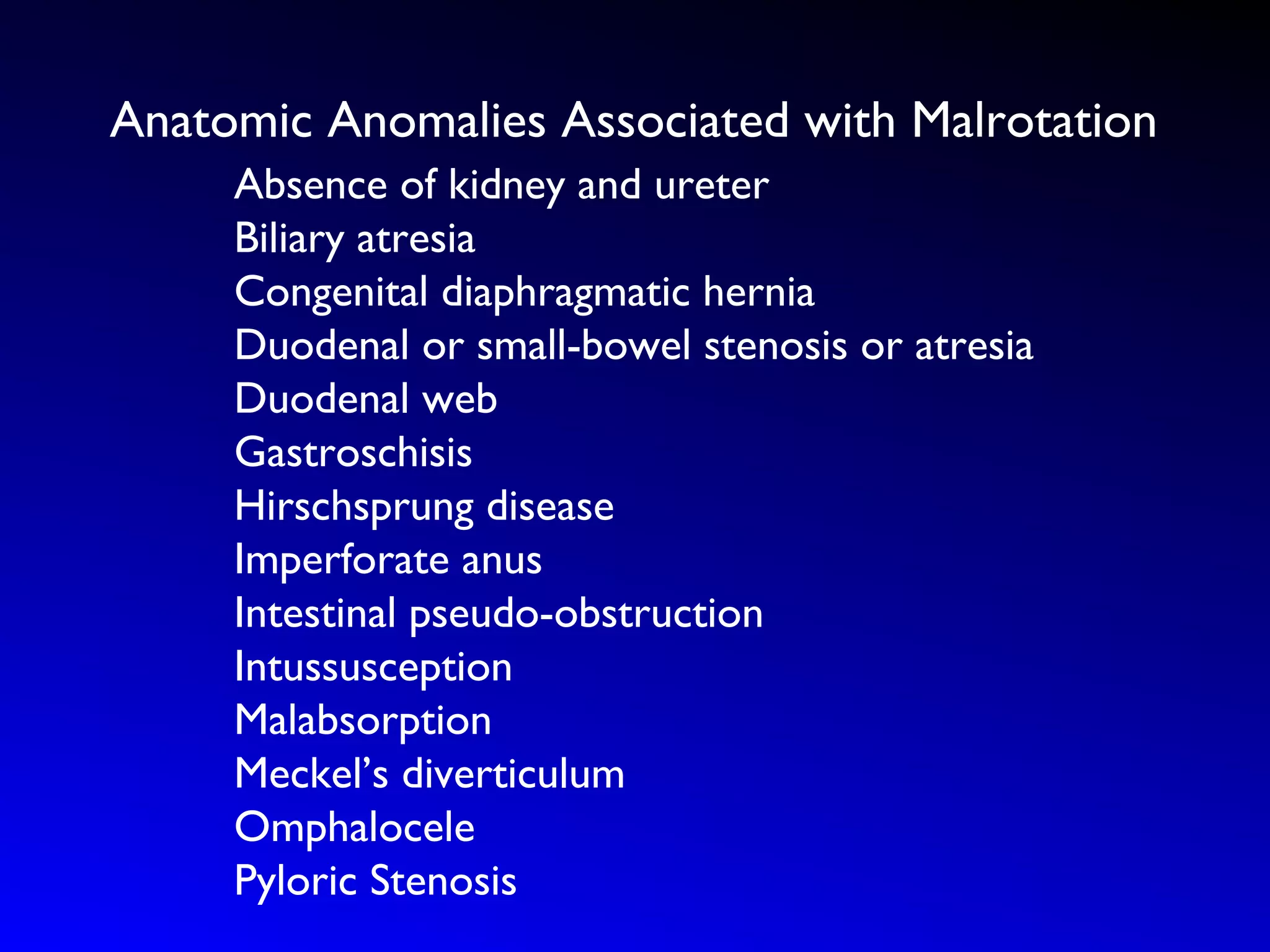 The Radiology of Malrotation | PPT