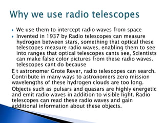 The radio telescope | PPT