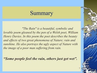 The rain | PPT
