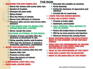 THE RAIN POEM | PDF