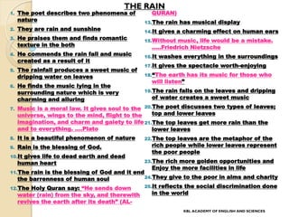 THE RAIN POEM | PDF