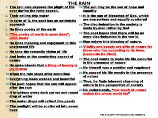 THE RAIN POEM | PDF