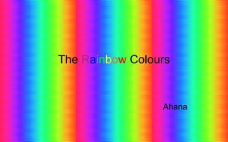 The Rainbow Colours | PPT