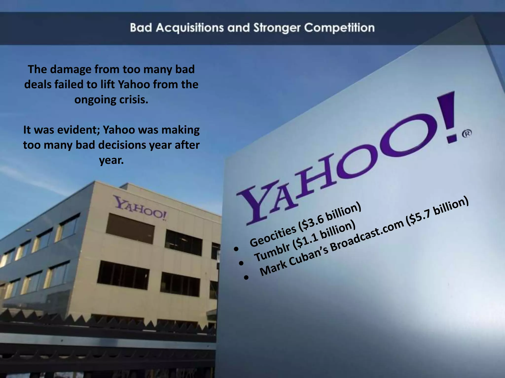 The Rise and Fall of Yahoo! | PPTX