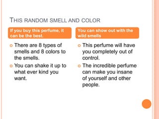 The random perfume | PPTX