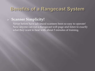 The Rangecast WebScanner Technical Presentation | PPT